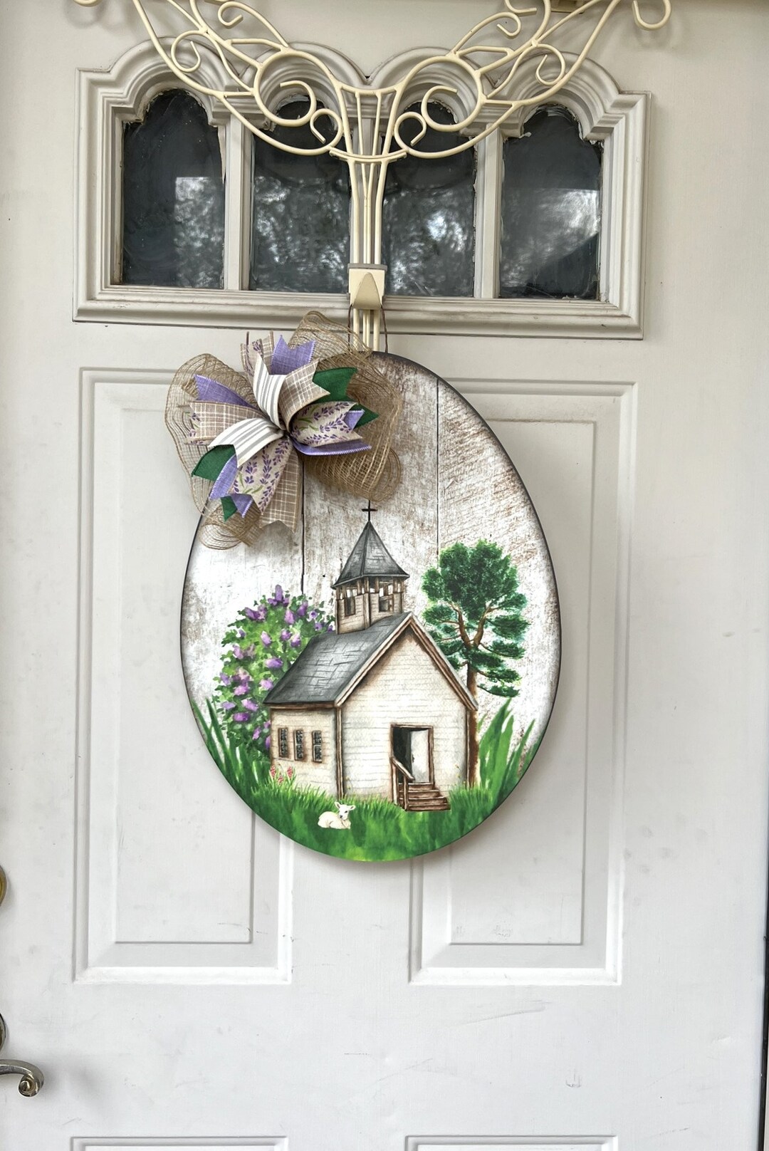 Easter Door Hanger, Church Decor, Everyday Church Decor, Happy Easter ...