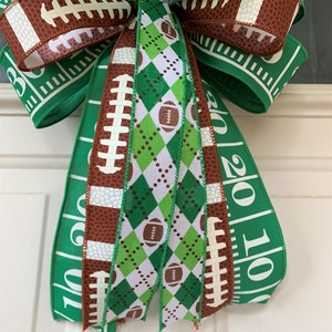 Football Bow, Sports Bow for Wreath, Football Lantern Bow Decoration ...