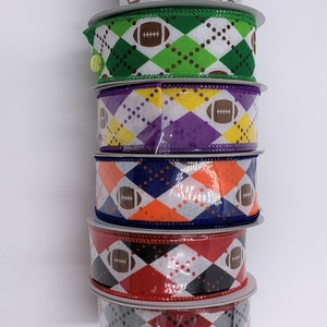 Football Bow, Sports Bow for Wreath, Football Lantern Bow Decoration ...