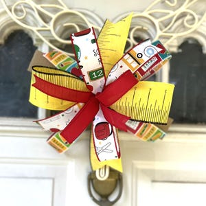 Back to School Bow, School Bow for Wreath, Teacher Lantern Bow ...