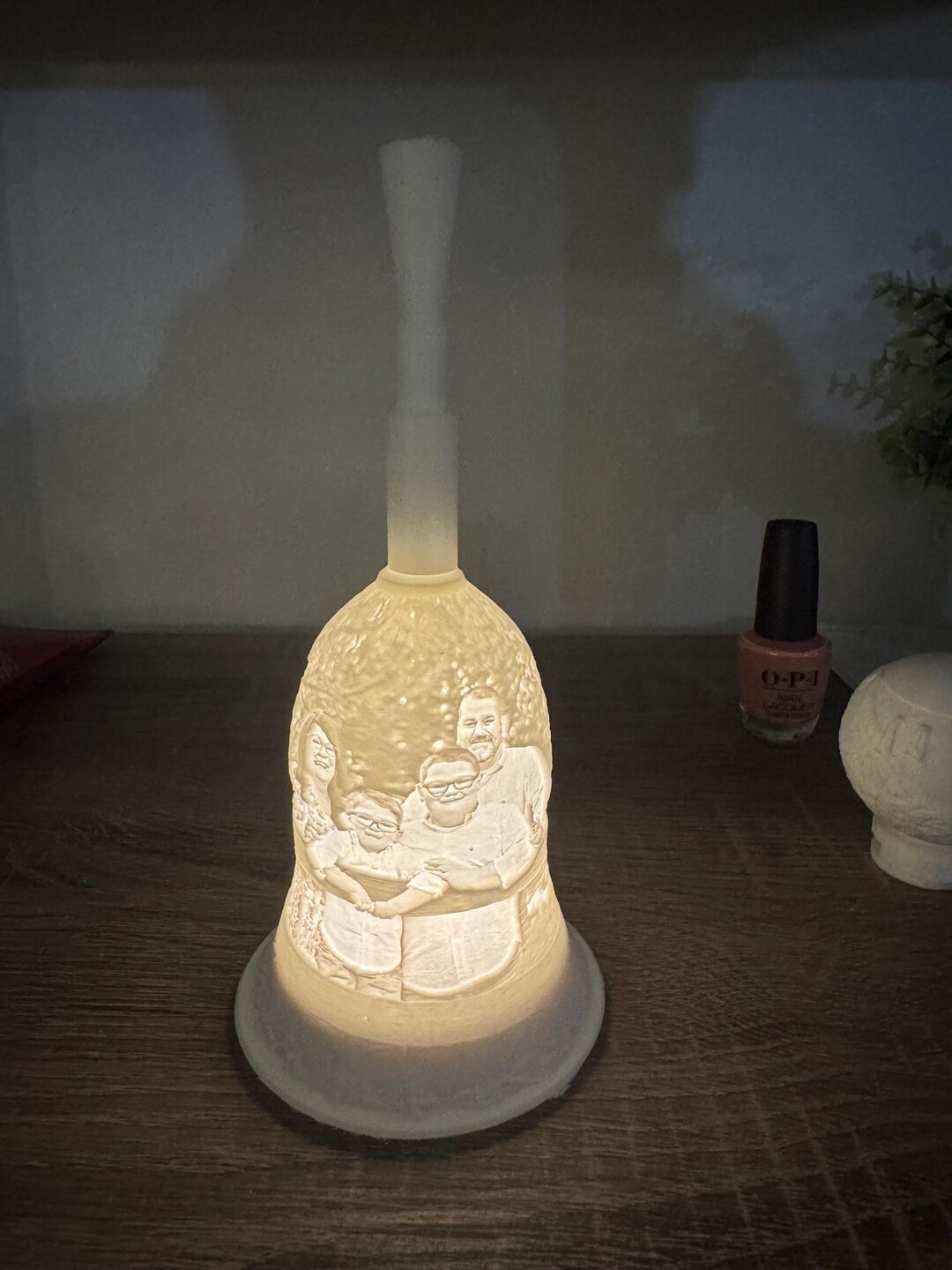 Custom Lithophane Bell With Handle Christmas Decor or Year Round ...