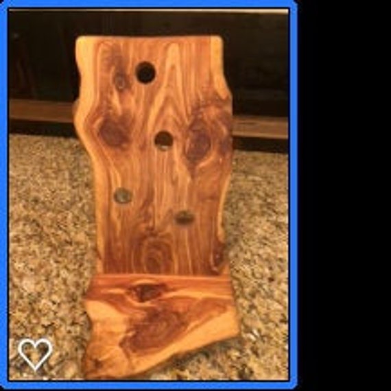 Hand Crafted Live Edge Wooden Wine Rack - Etsy