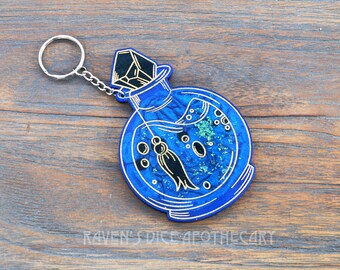 Legend of Zelda Keychain Potion Bottles. glow in the Dark - Etsy