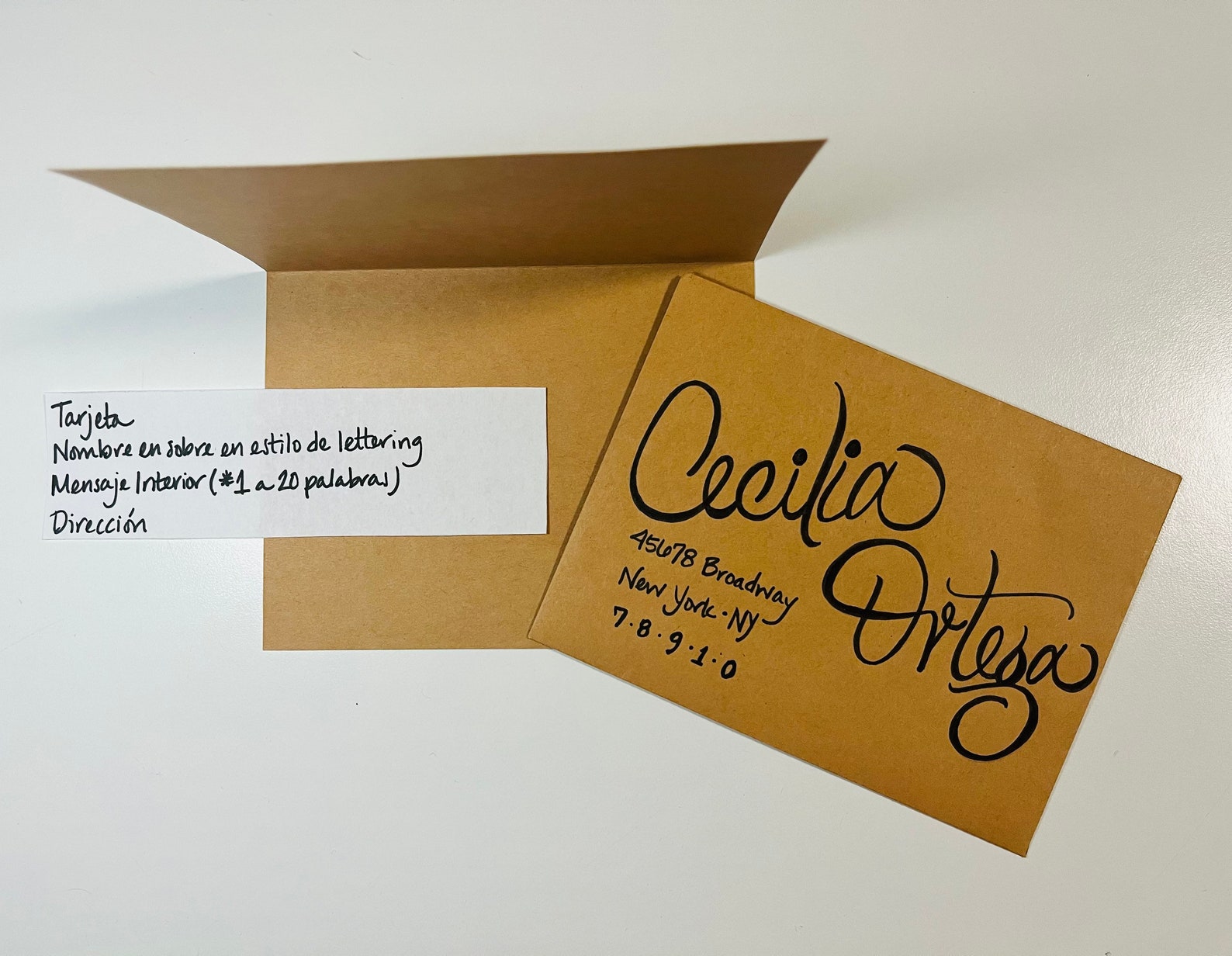 Gracias Tarjeta, Muchas Gracias Note, Spanish Lettering Thank You, Card ...