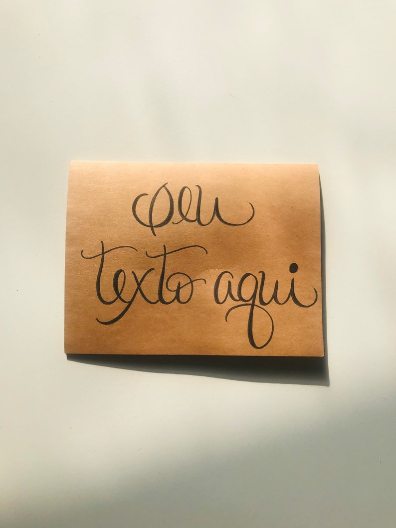 Portuguese Card, Custom Calligraphy, Portuguese Lettering, Personalized ...