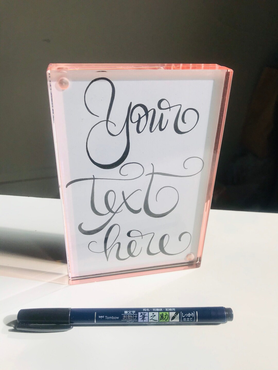 Custom Calligraphy Print, Custom Quote Print, Handlettered Custom ...