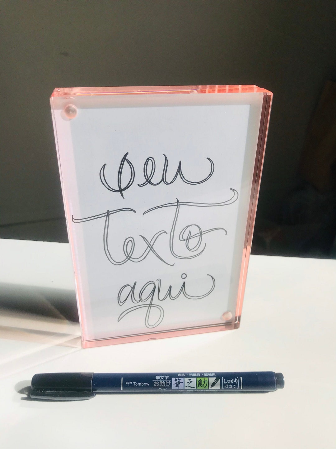 Custom Calligraphy Portuguese Print, Handlettered Brazil Print ...