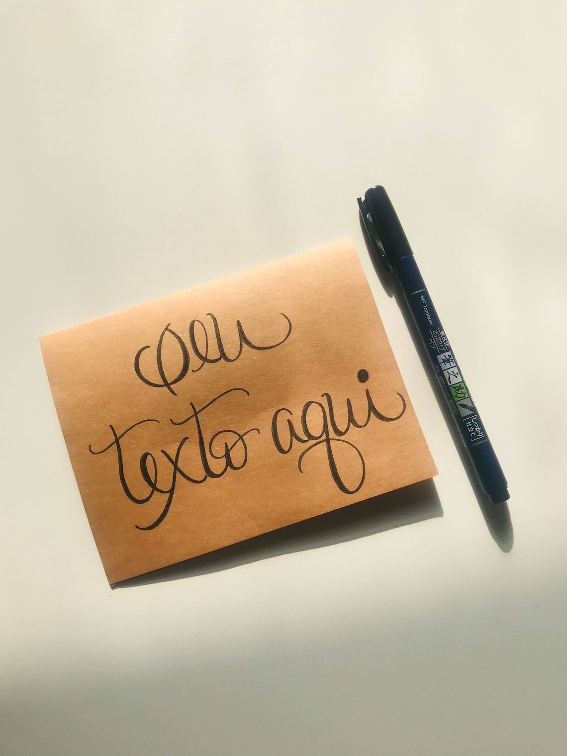 Portuguese Card, Custom Calligraphy, Portuguese Lettering, Personalized ...