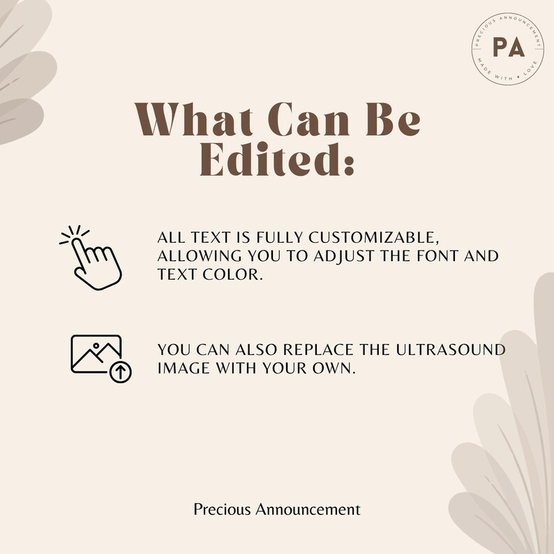 Digital Pregnancy Announcement for Social Media, Gender-neutral Letter ...