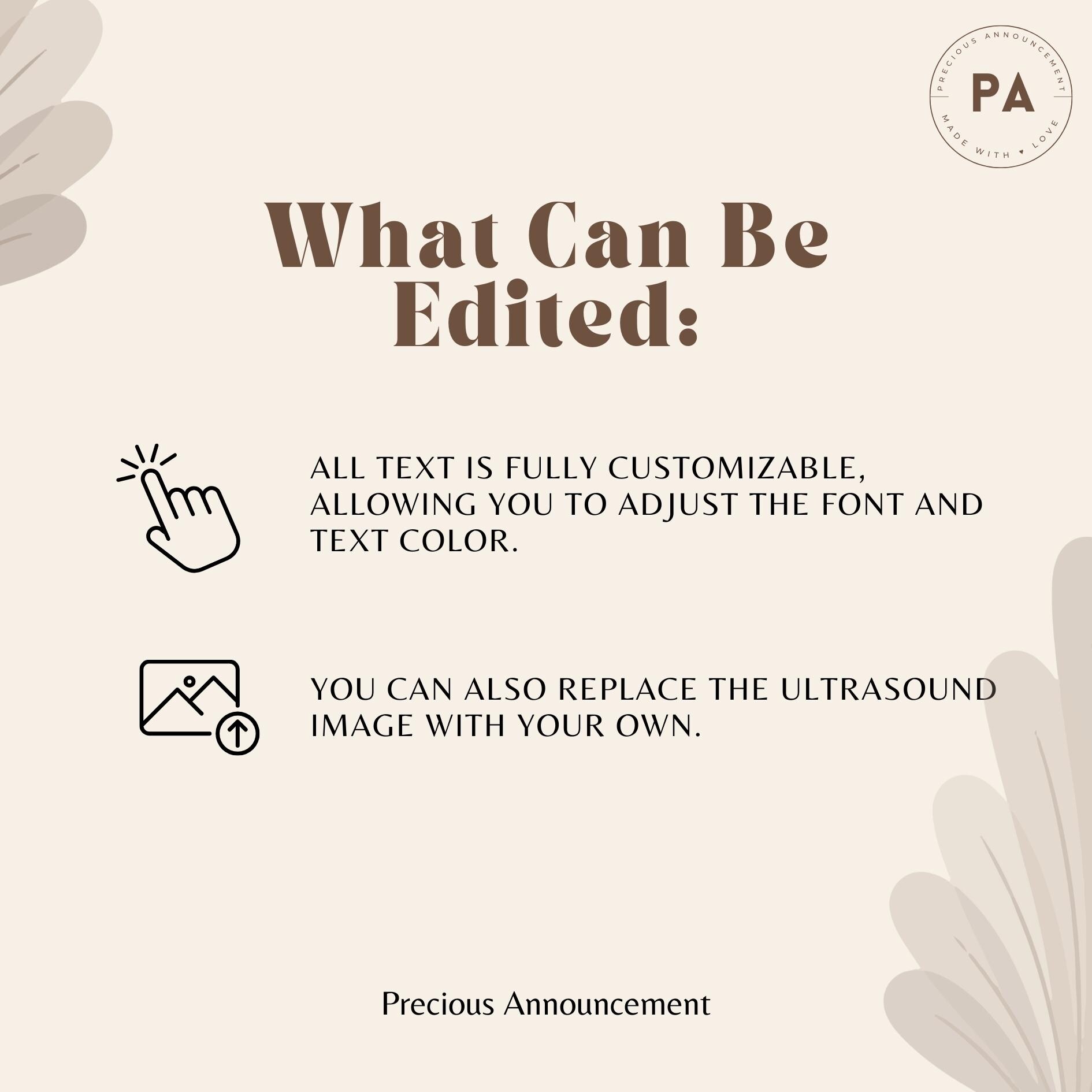 Digital Pregnancy Announcement for Social Media | Gender-neutral Letter ...