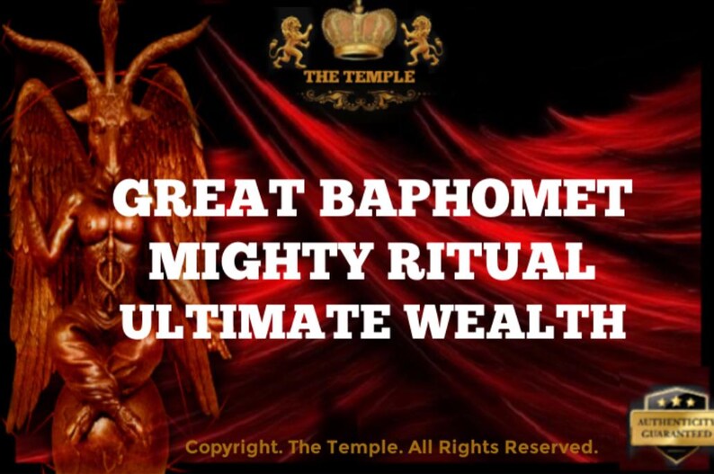The Great Baphomet Mighty Ritual - the ULTIMATE WEALTH RITUAL - Etsy
