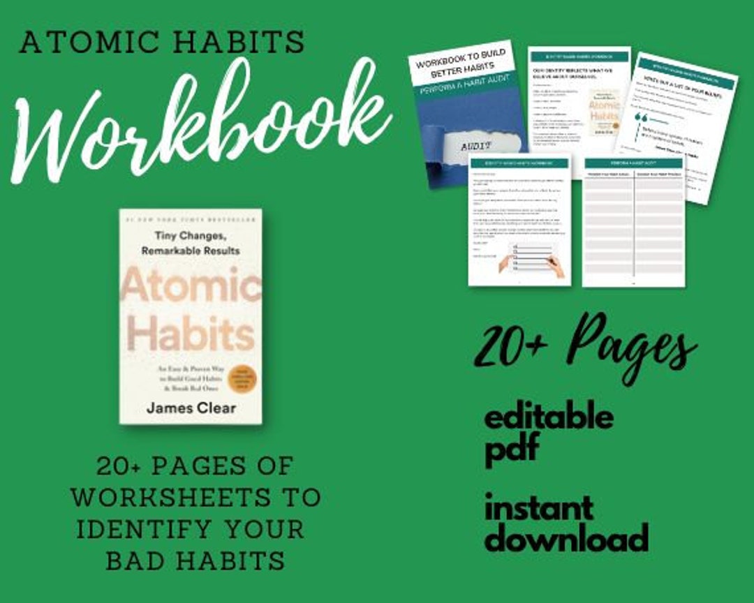 Atomic Habits Habit Audit Worksheets Editable Printable PDF Take ...