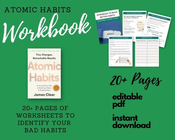 Atomic Habits Habit Audit Worksheets Editable Printable PDF Take ...