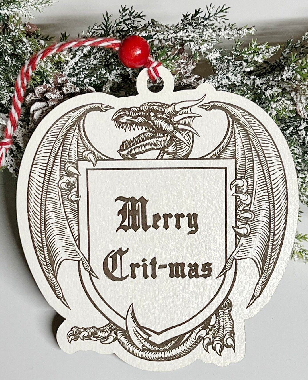 Dragon Merry Critmas DND Dice Game Christmas Ornament RPG - Etsy