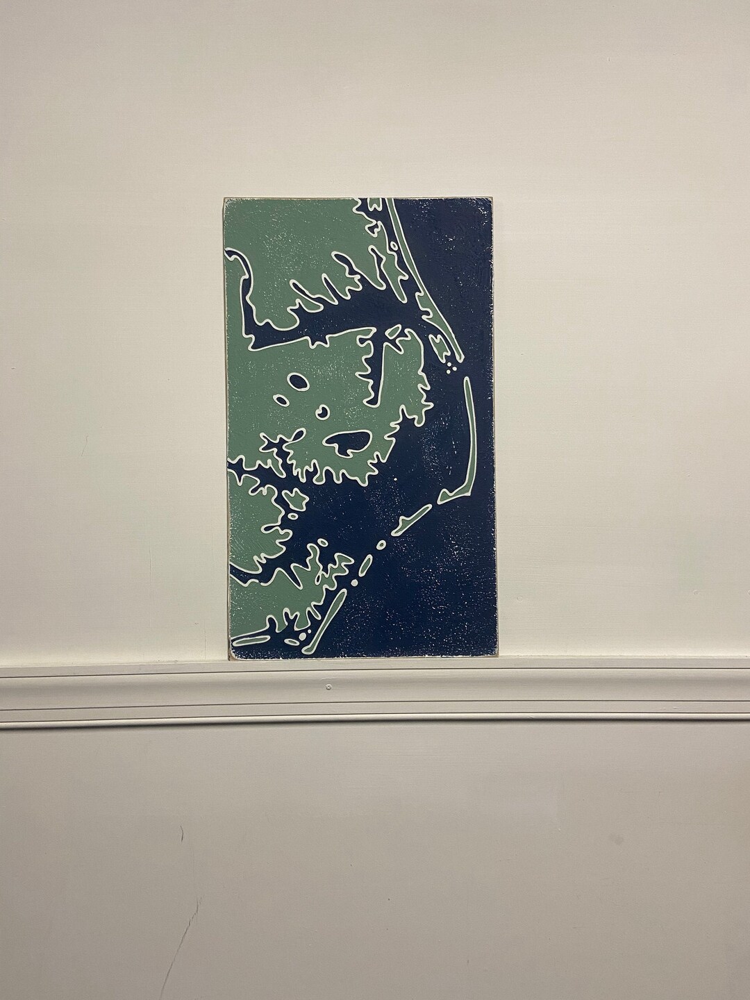 14x24 s/n OUTER BANKS OBX Map Wooden Art, Hand Painted, Beach Style ...