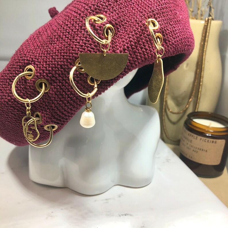 Women's Handmade Embellished Beret - Etsy