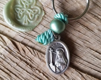 St. Rita of Cascia Keychain Gold Finish - Etsy