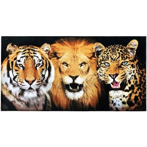 Big Cats Tiger Lion Cheetah Velour Beach Towel - Etsy