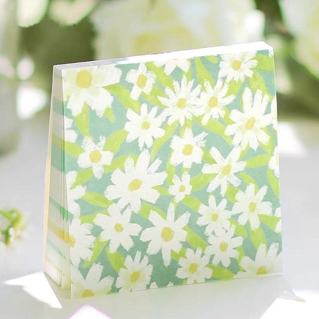 Memo Pad Daisy Flowers 100 Sheet Non Sticky Notepad Journal Planner ...