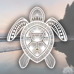 Turtle Decal | Car Decal | Sea Turtle Decal | Permanent Vinyl Decal ...