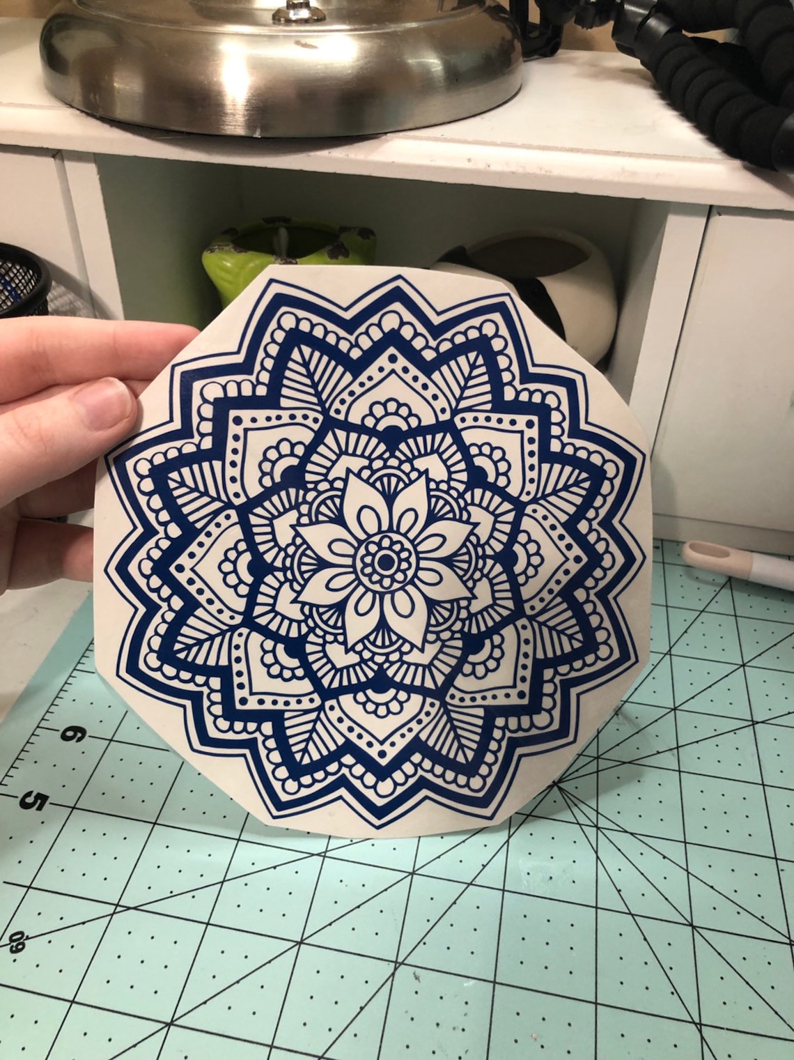 Mandala Decal Mandala Car Decal Permanent Car Decal | Etsy