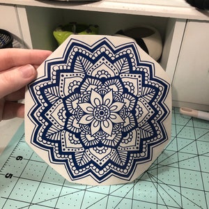 Mandala Decal Mandala Car Decal Permanent Car Decal | Etsy