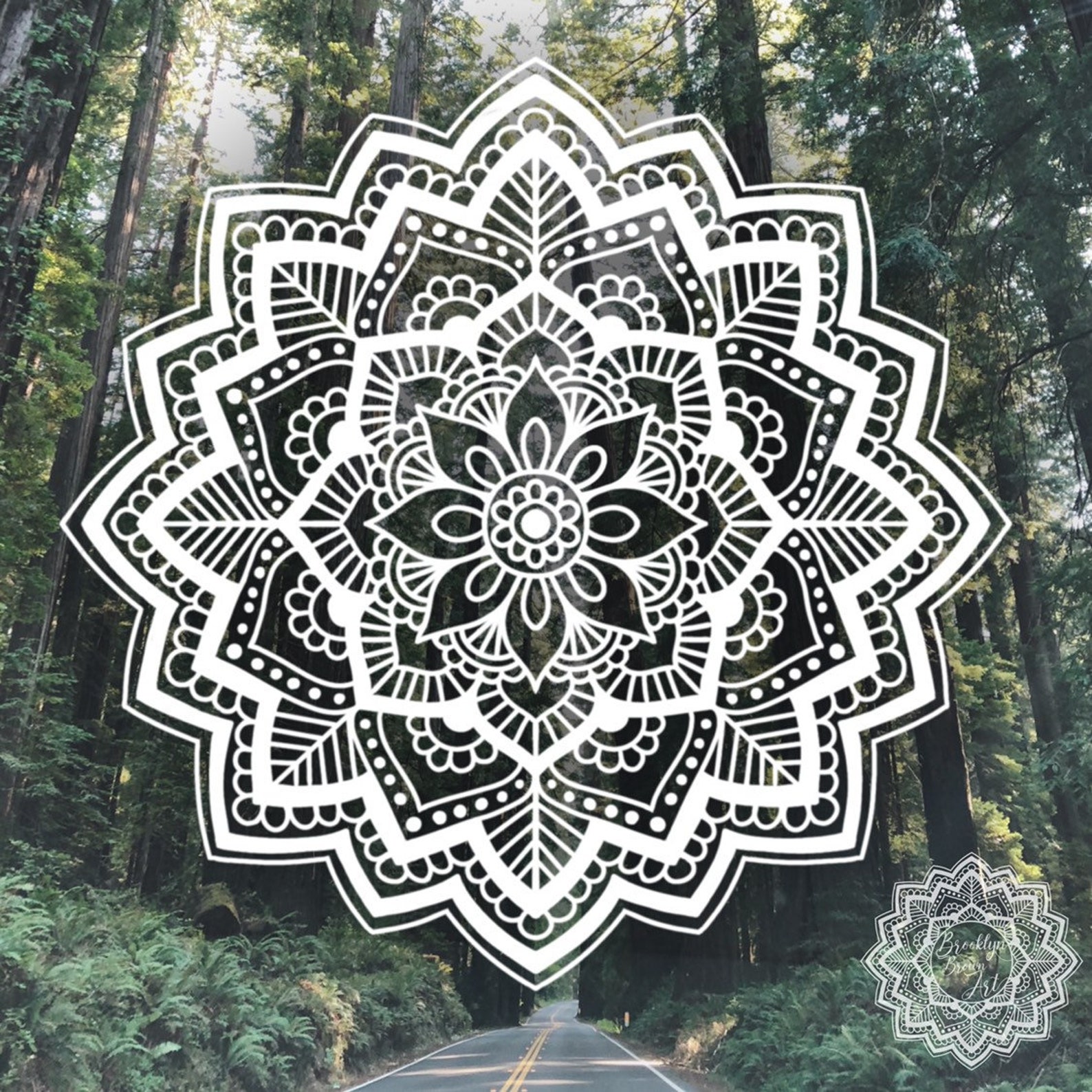 Mandala Decal Mandala Car Decal Permanent Car Decal | Etsy