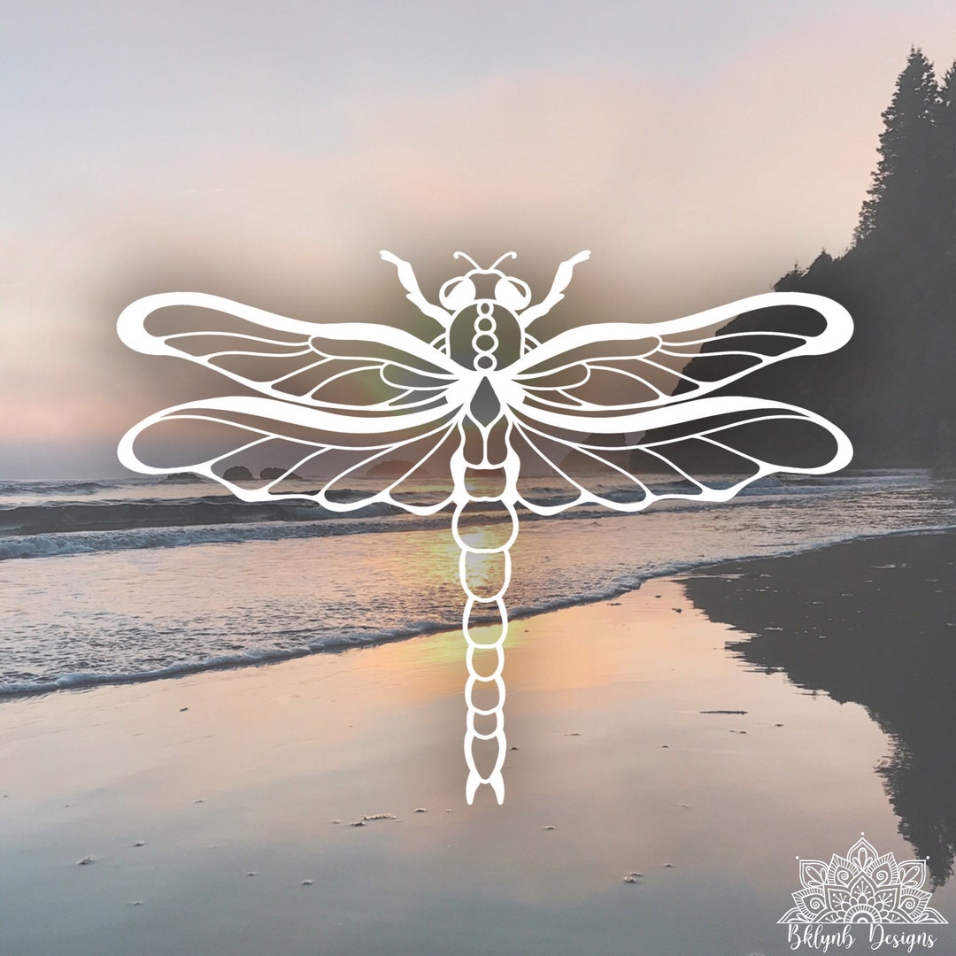 Dragonfly Decal | Dragonfly Design | Permanent Car Decal | Decal ...