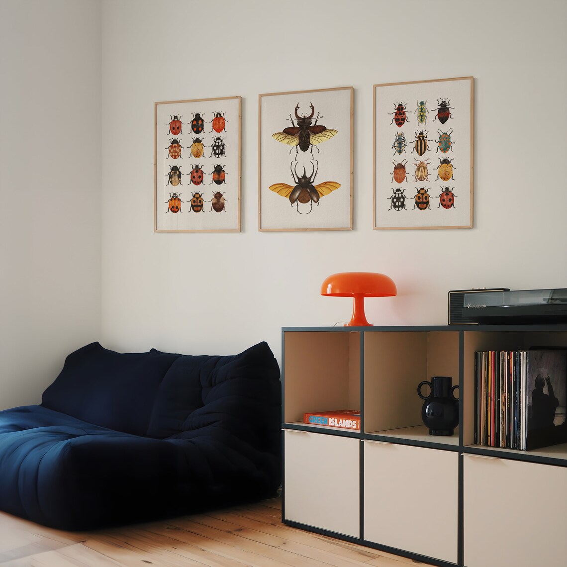 Vintage Beetle Print | Digital Download | Beetle Collage Print | Beetle ...