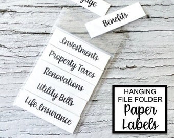 Household Files LABELS ONLY Important Document Labels Home Family ...