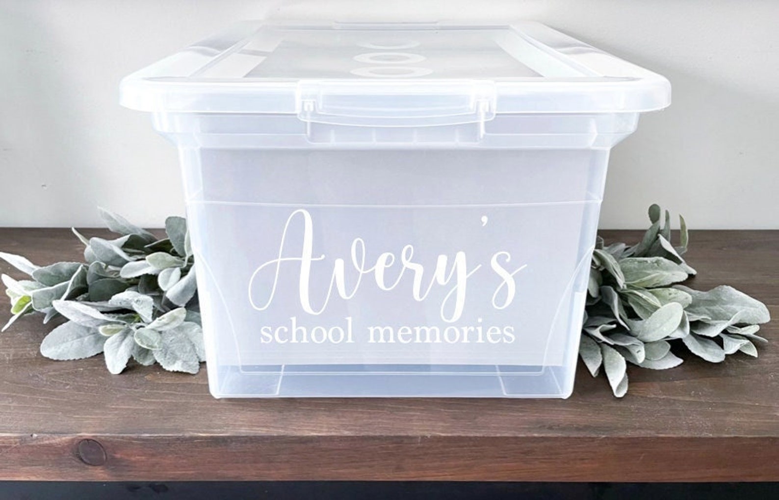 School Memories Box Labels Personalized School Memory Bin - Etsy