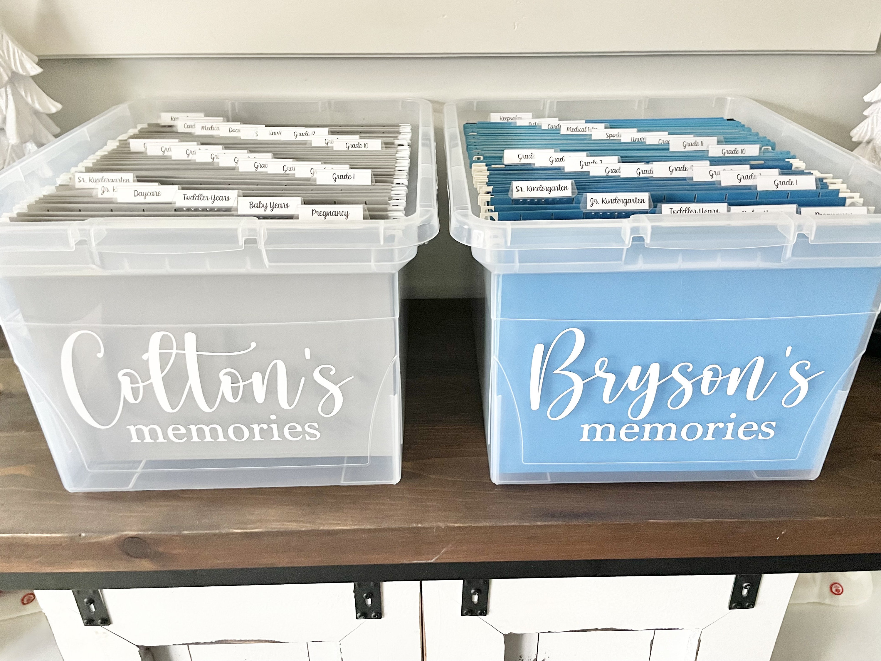 Memory Bin Kit School Memory Box for Kids Memory Box Labels - Etsy Canada