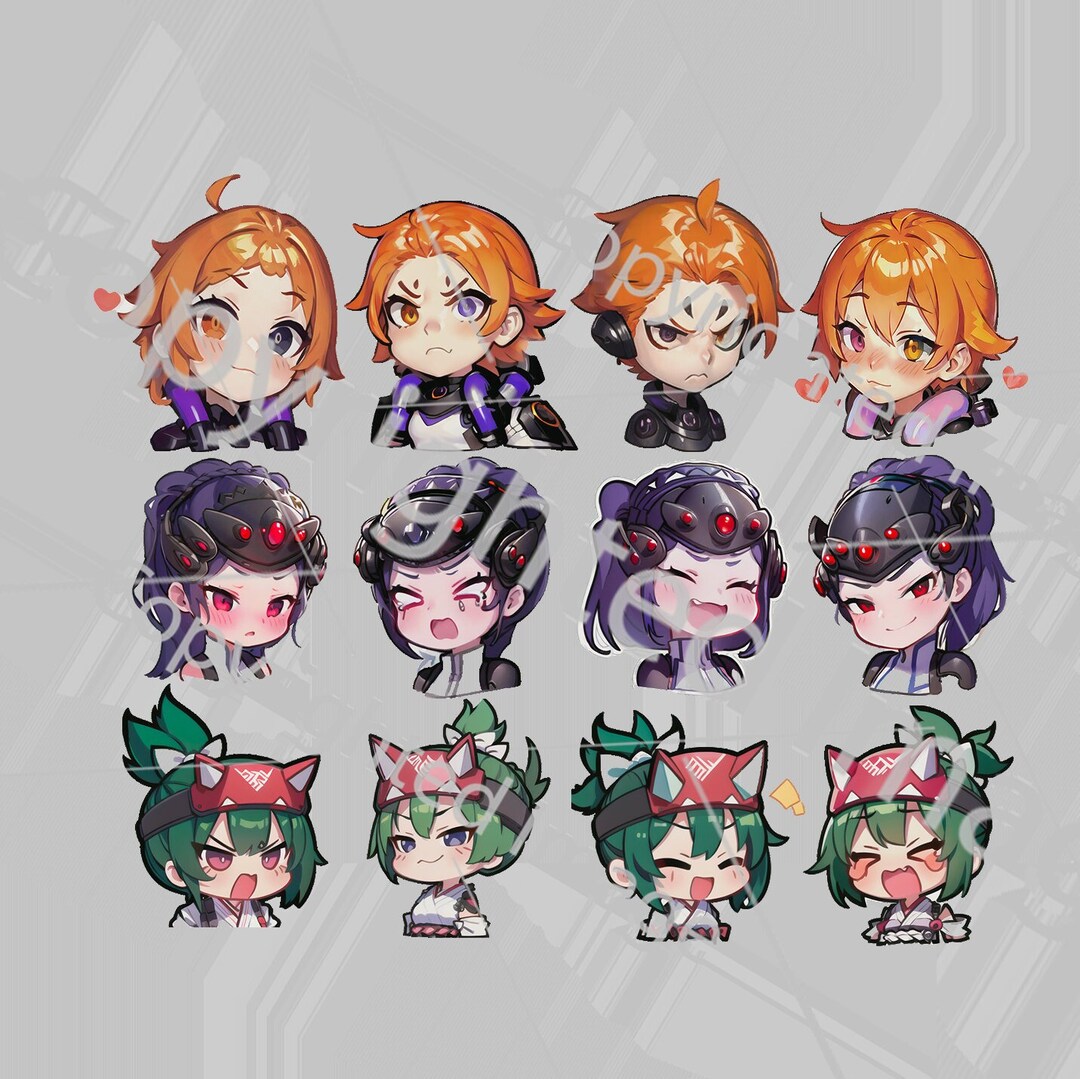 Cute Overwatch Emotes BUNDLE Twitch, Discord, Youtube - Etsy