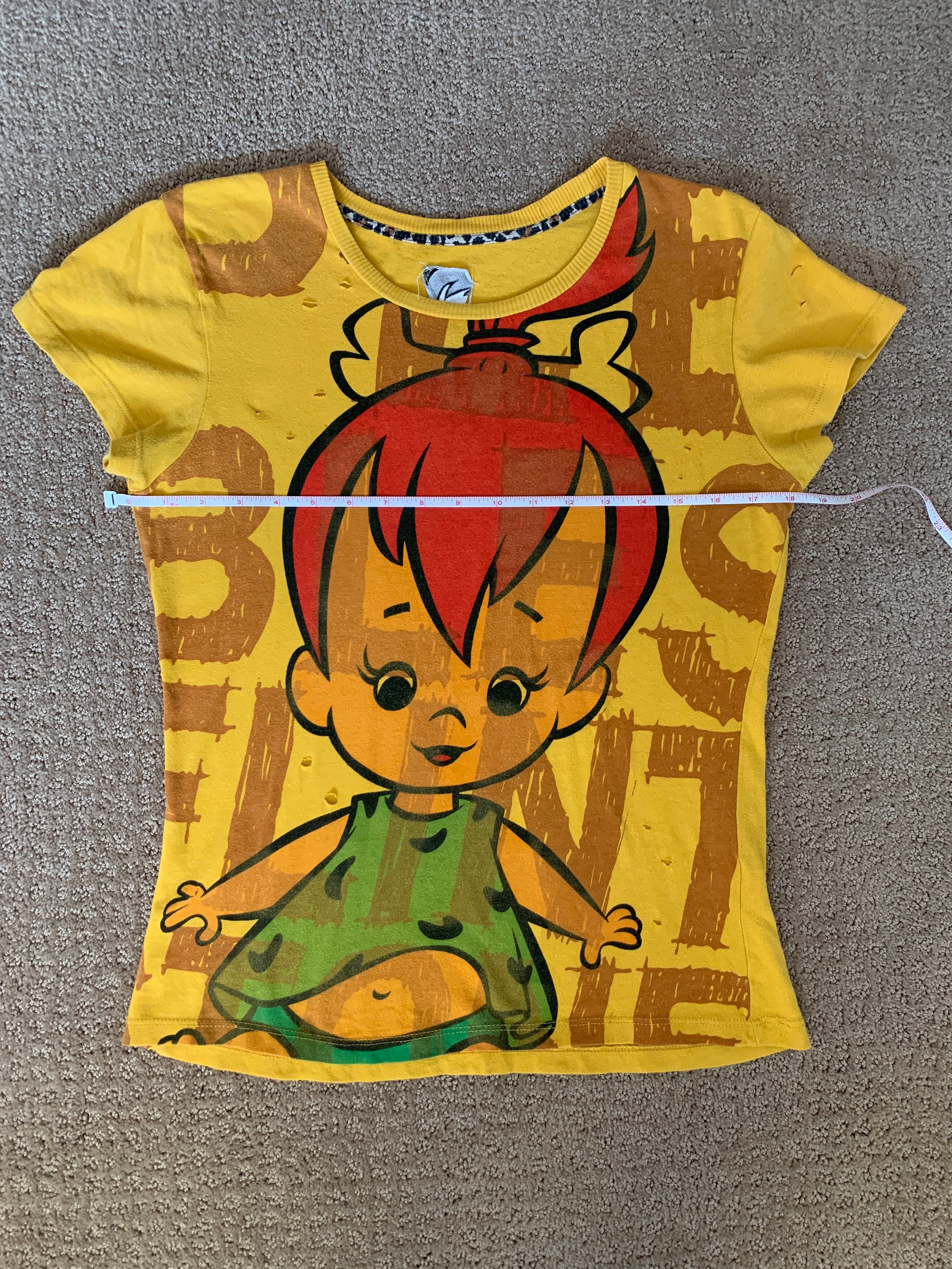 Pebbles Flintstone Hand Distressed Tee - Etsy UK