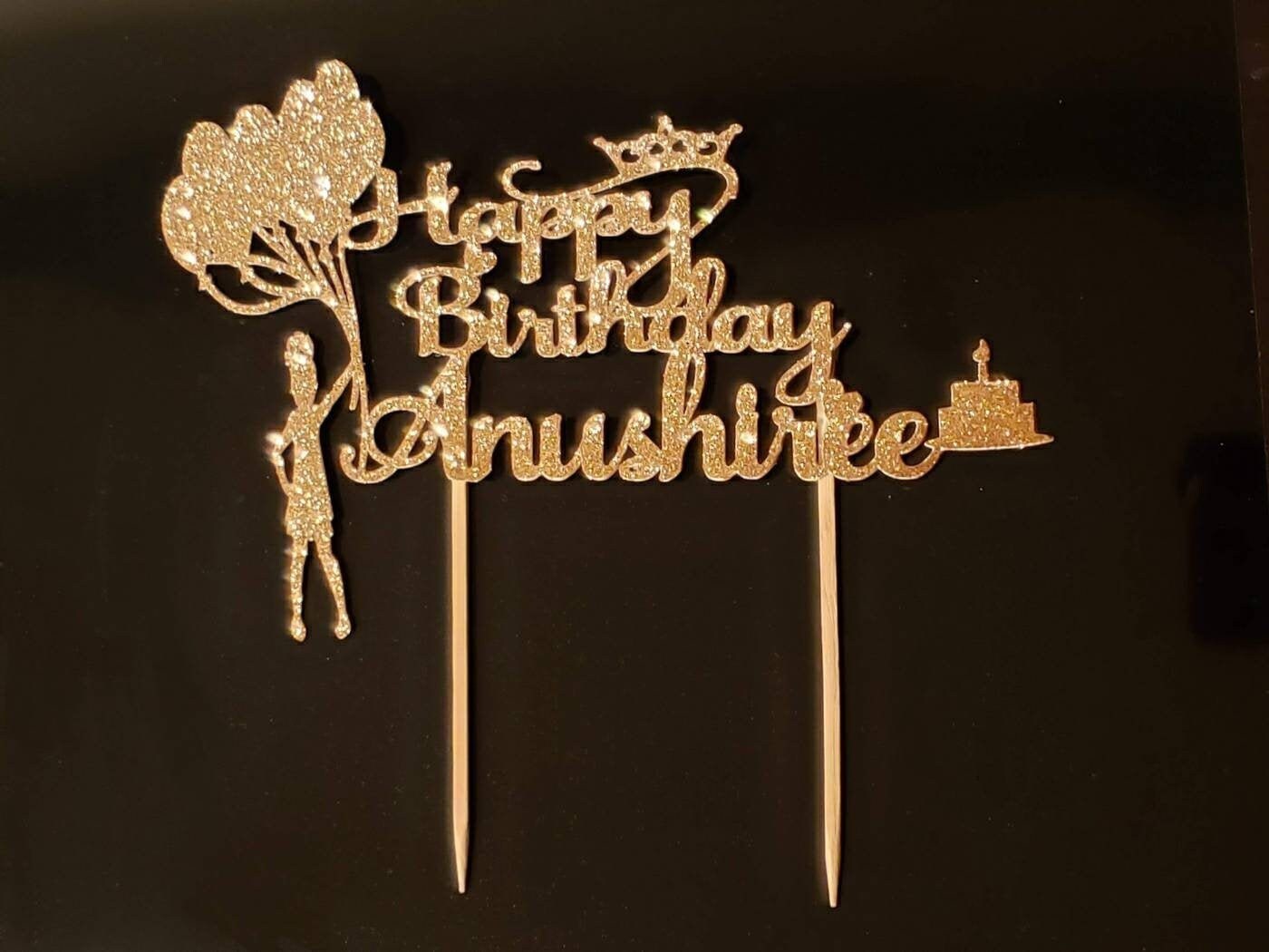 Personalized Custom Cake Topper for Birthday With Girl | Etsy