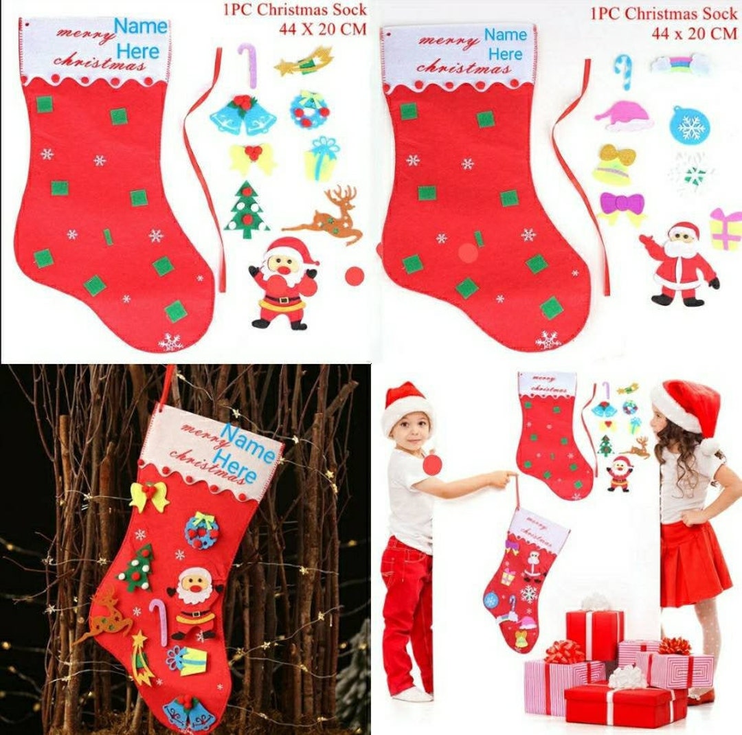Bas de Noël personnalisés que les adultes ou les enfants peuvent ...
