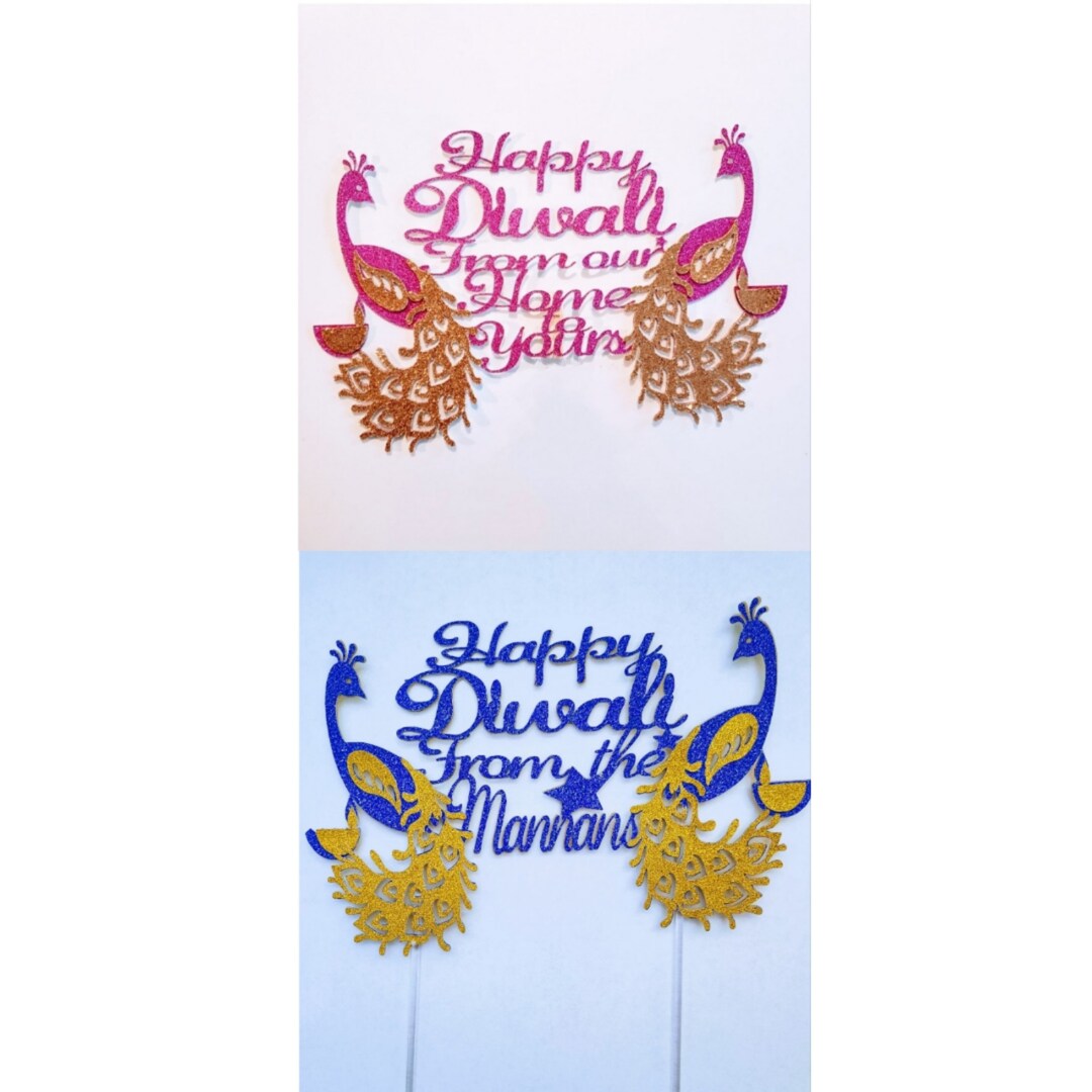 Personalized Custom Cake Topper for Diwali, Divali, Deepavali With ...