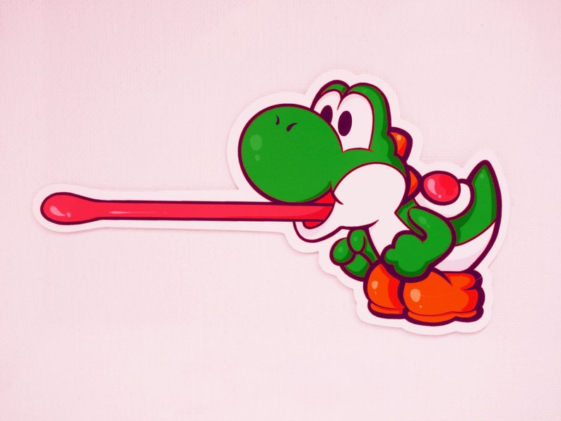 Yoshi Sticker 2 Pair Super Mario 8 Color Assortment - Etsy