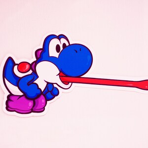 Yoshi Sticker 2 Pair Super Mario 8 Color Assortment - Etsy