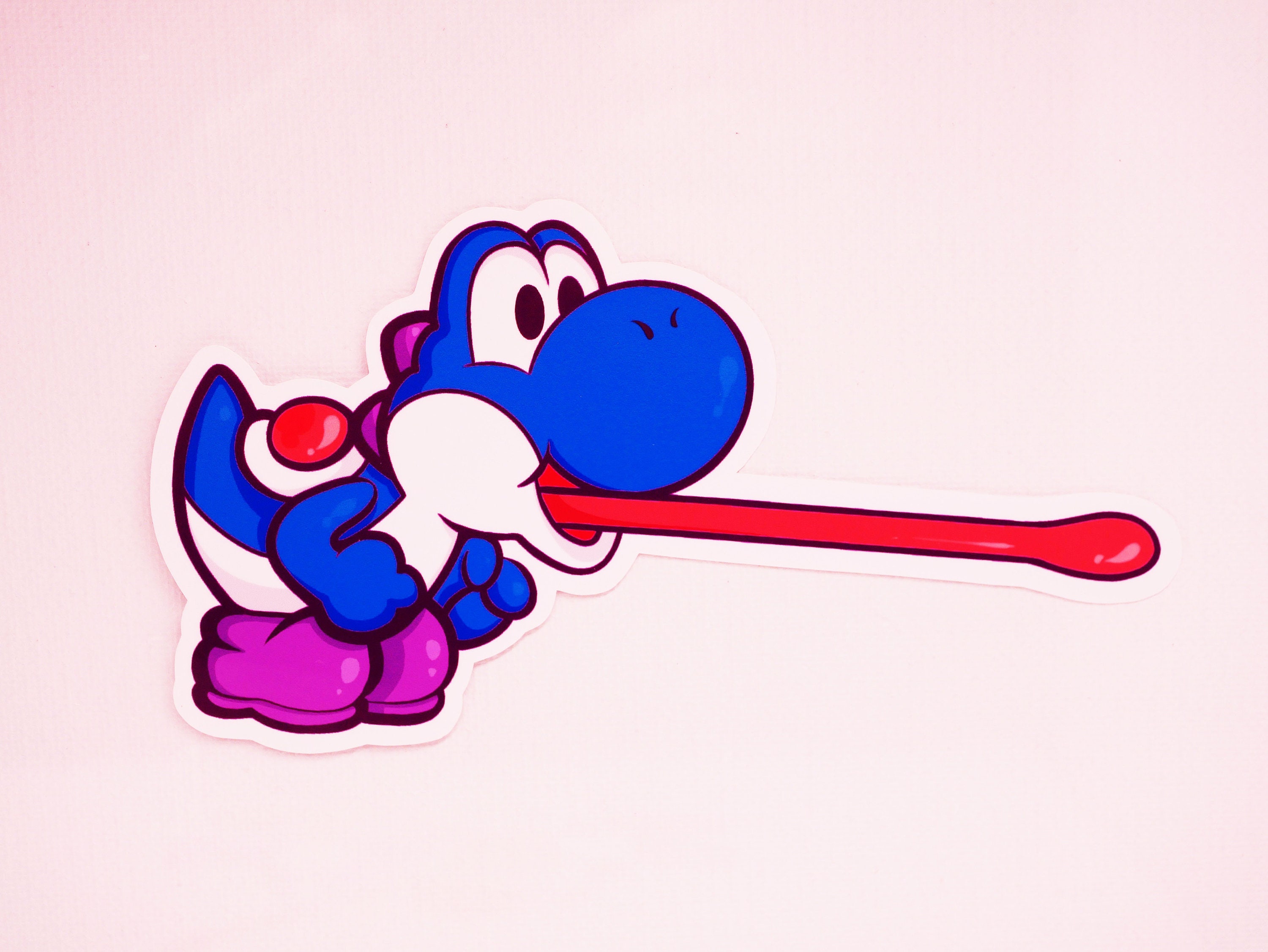Yoshi Sticker 2 Pair Super Mario 8 Color Assortment - Etsy