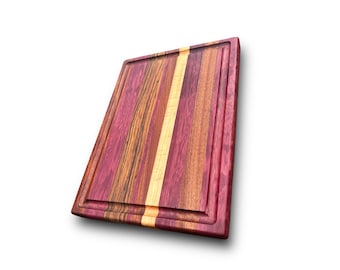 Premium Hard Maple and Exotic Wood Cutting Board - Etsy