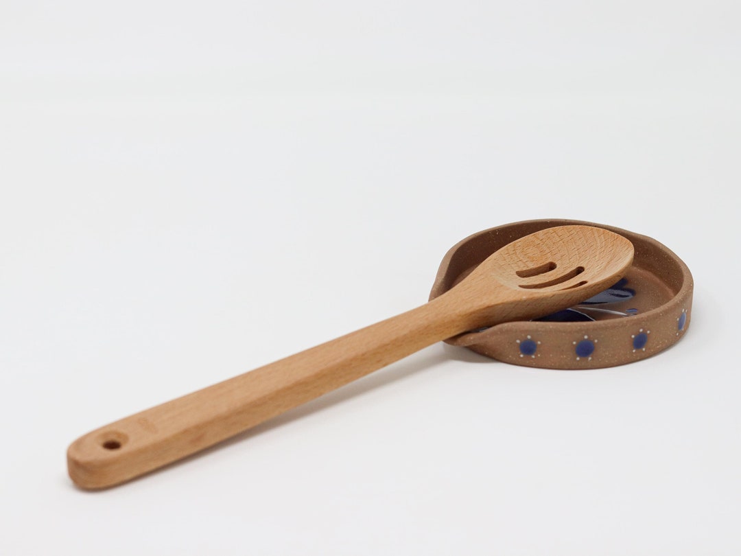Ceramic Spoon Rest - Funky Cobalt - Etsy