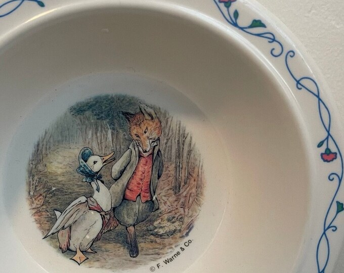 Peter Rabbit Bowl - Peter Rabbit and Friends - Jemima Puddle-duck - Mr ...