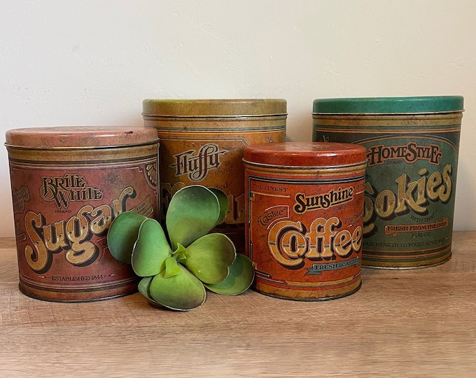 Ballonoff Kitchen Canisters - YOU PICK - Tins - R & D Company - Similar ...