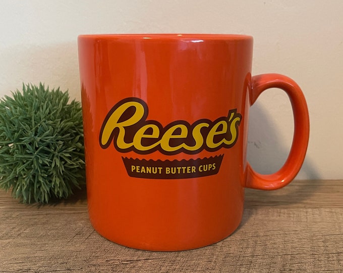 Reese's Peanut Butter Cups Mug VINTAGE XL Jumbo Oversized Reese's Mug ...