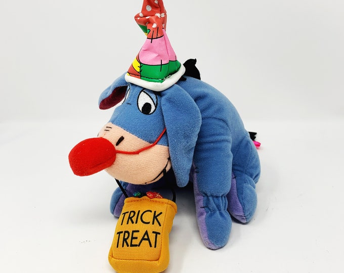 Halloween Eeyore Plush Clown Costume VINTAGE Applause Disney Winnie the ...