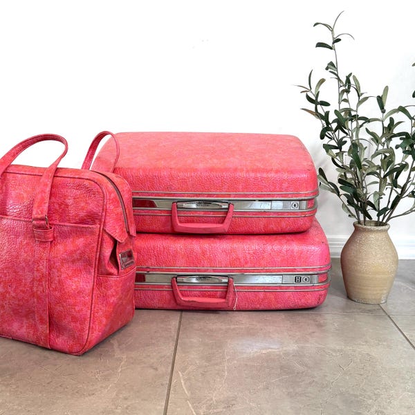 Pink Suitcase - Etsy