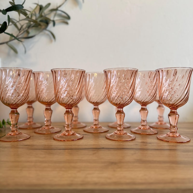 Pink Glassware - Etsy
