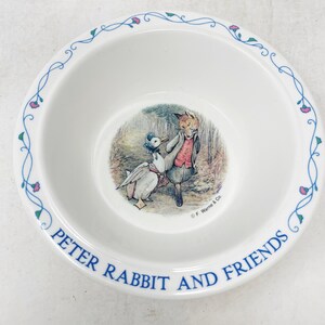 Peter Rabbit Bowl Peter Rabbit and Friends Jemima Puddle-duck Mr. Tod ...