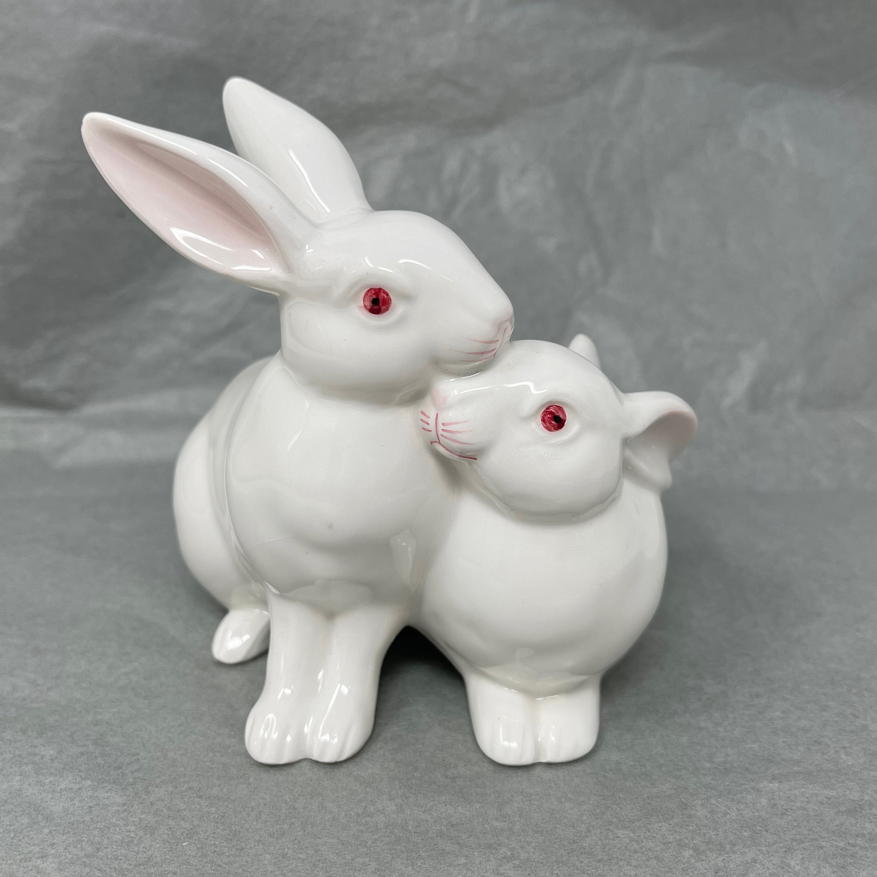 Fitz and Floyd Bunny Candle Holder Two Bunnies Taper - Etsy